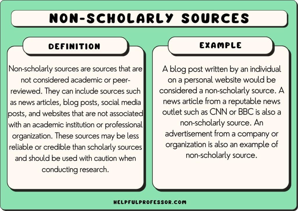 7 Non Scholarly Sources You Should Never Reference 2025 