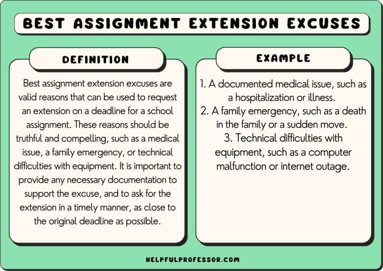 31 Best Assignment Extension Excuses (2025)