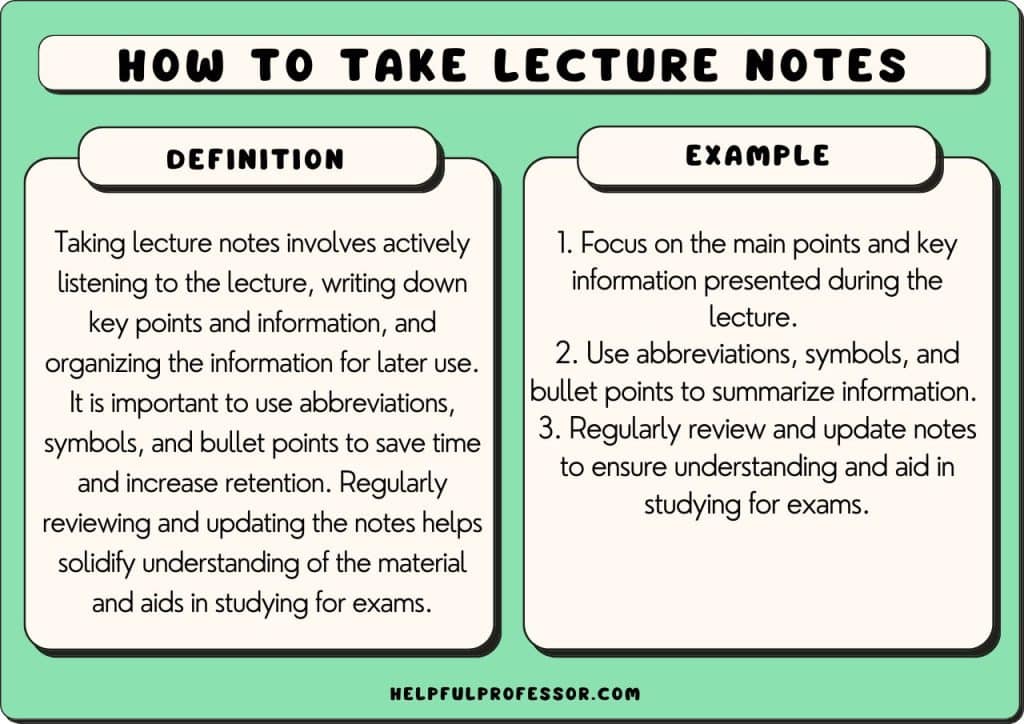 15 Tips On How To Take Lecture Notes 2023 