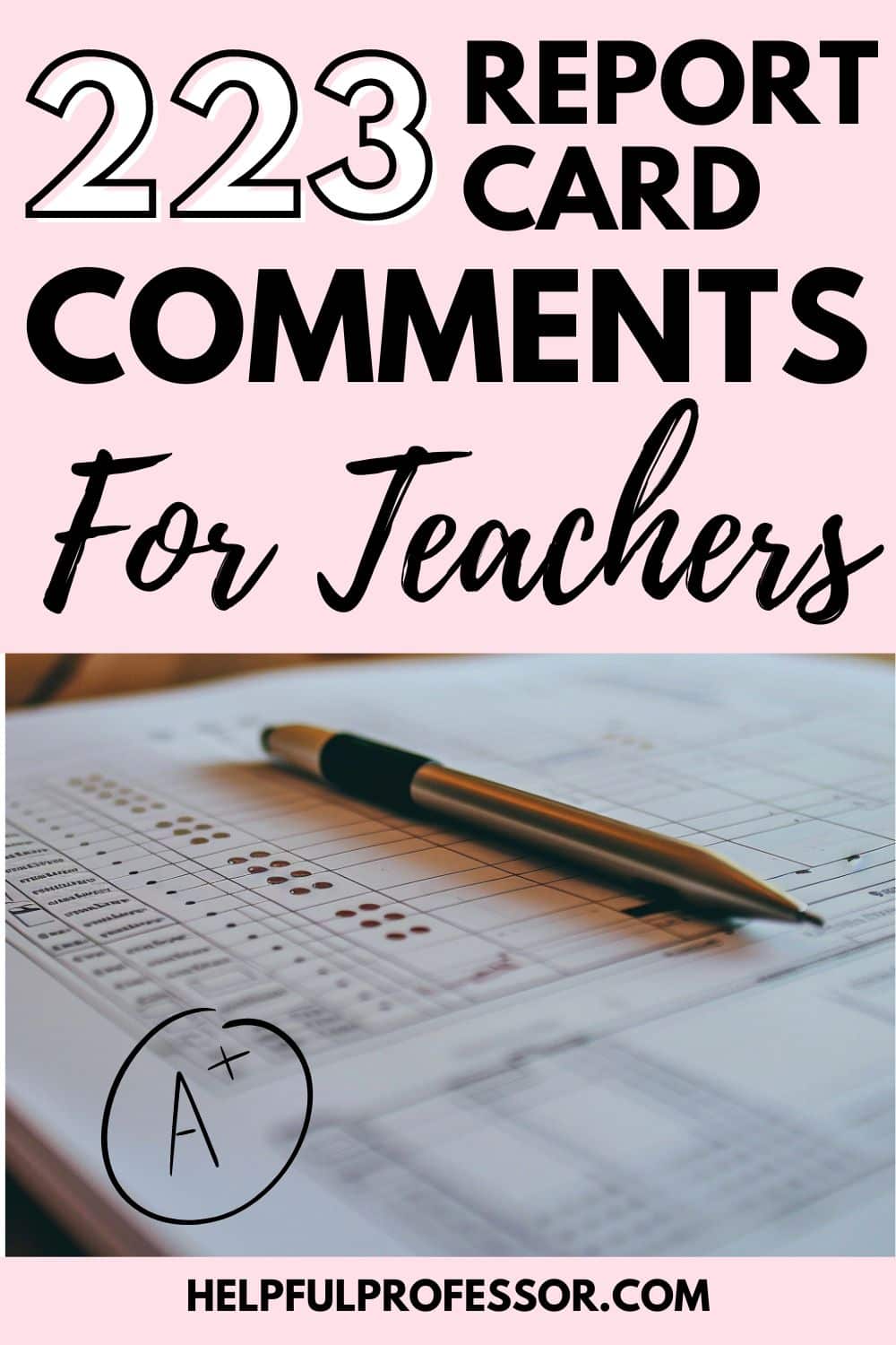 223 Copy and Paste Final Report Card Comments (2025)