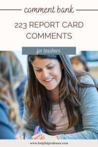 223 Copy and Paste Final Report Card Comments (2025)