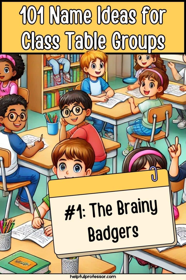 101 Class Group Name Ideas (for School Students)