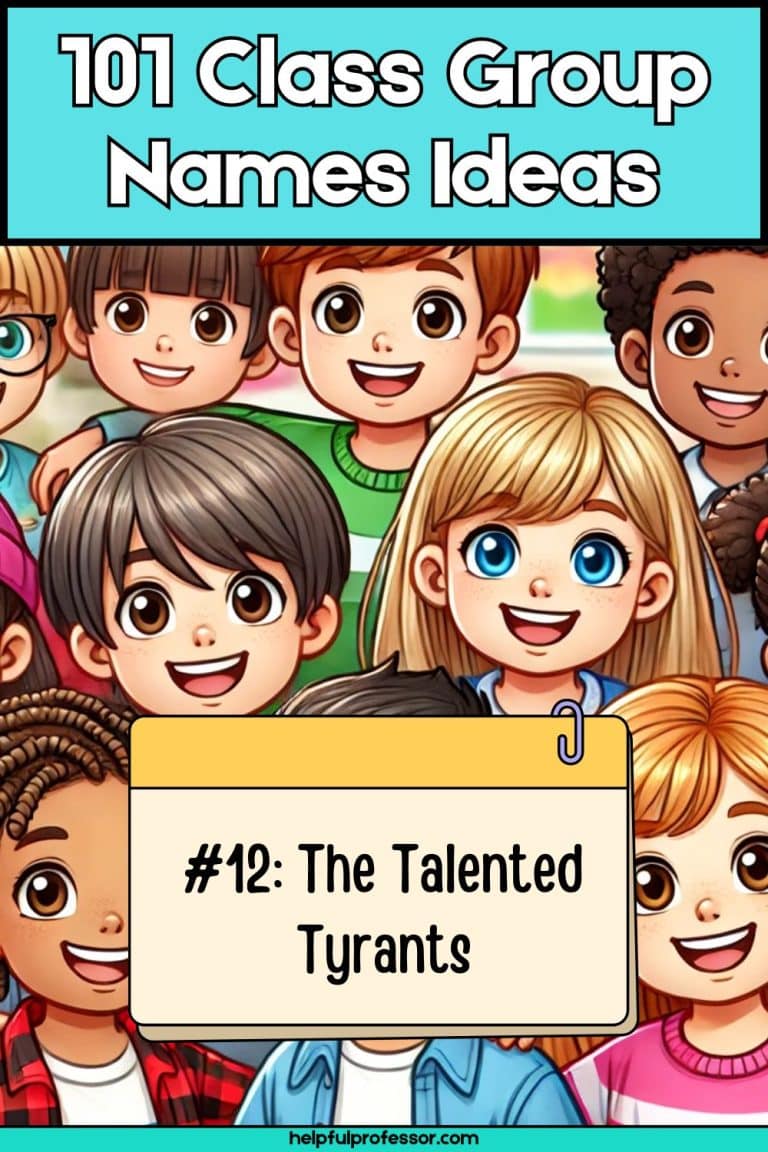 101 Class Group Name Ideas (for School Students)