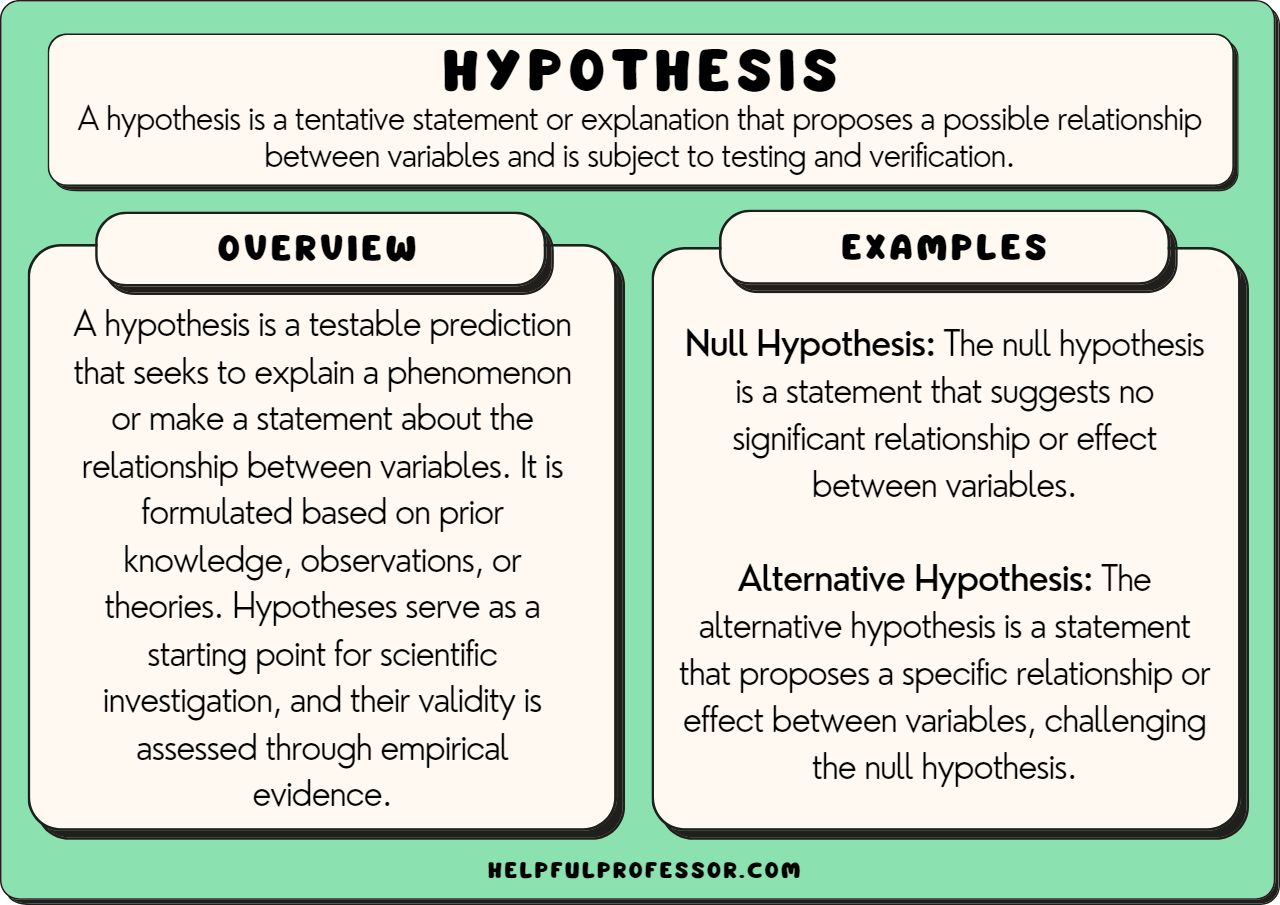 15 Hypothesis Examples 2025 