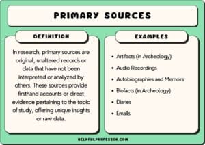 21 Examples of Primary Sources (A to Z List)