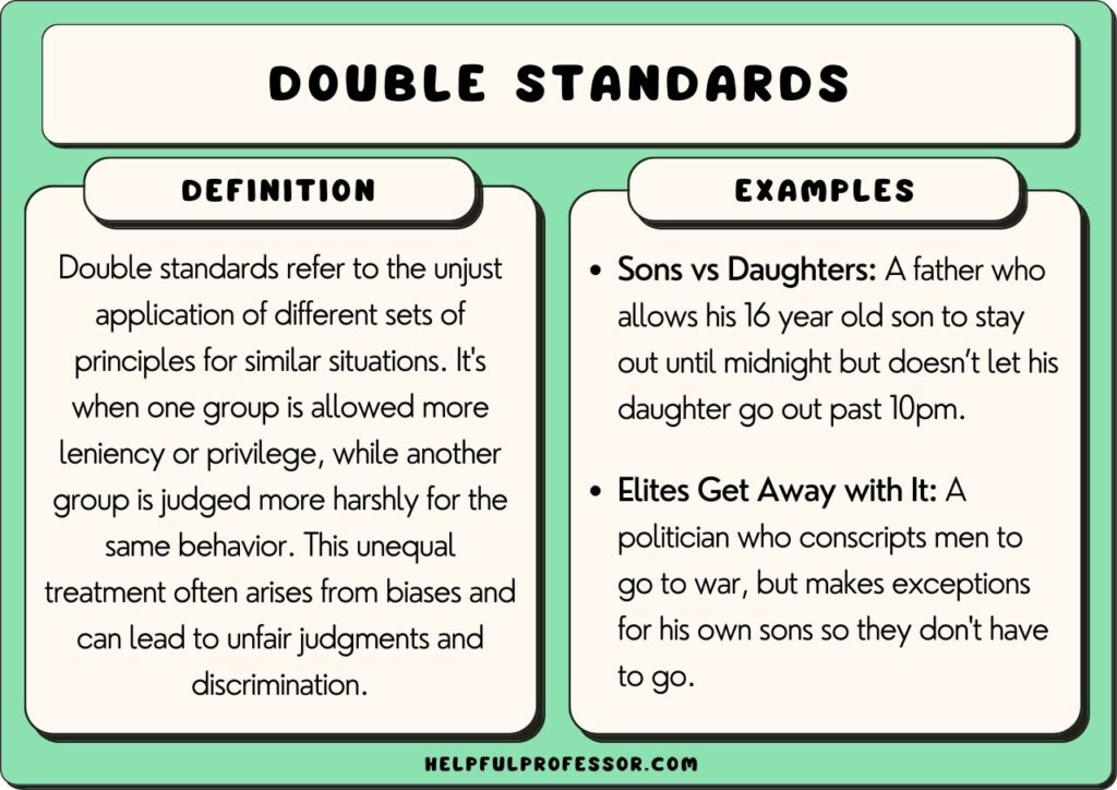 Double Standard Definition