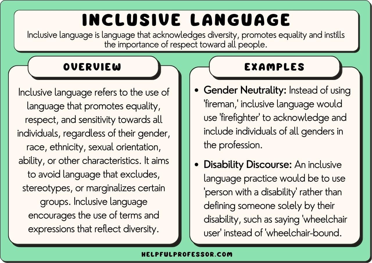 15 Examples Of Inclusive Language 2023 