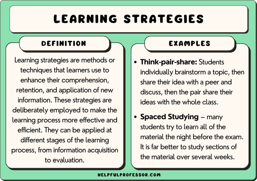 18 Learning Strategies Examples 2024 