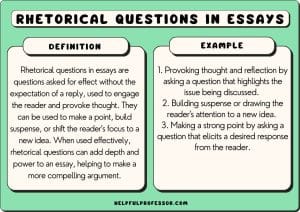 Rhetorical Questions in Essays: 5 Things you should Know (2024)