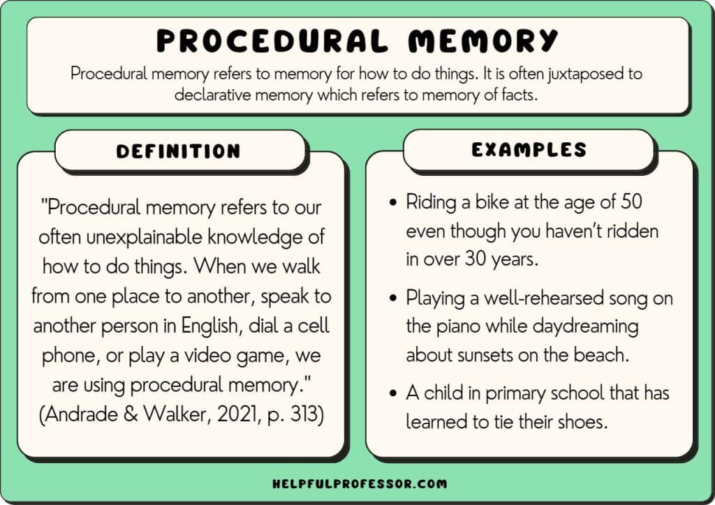 10 Procedural Memory Examples 2024 