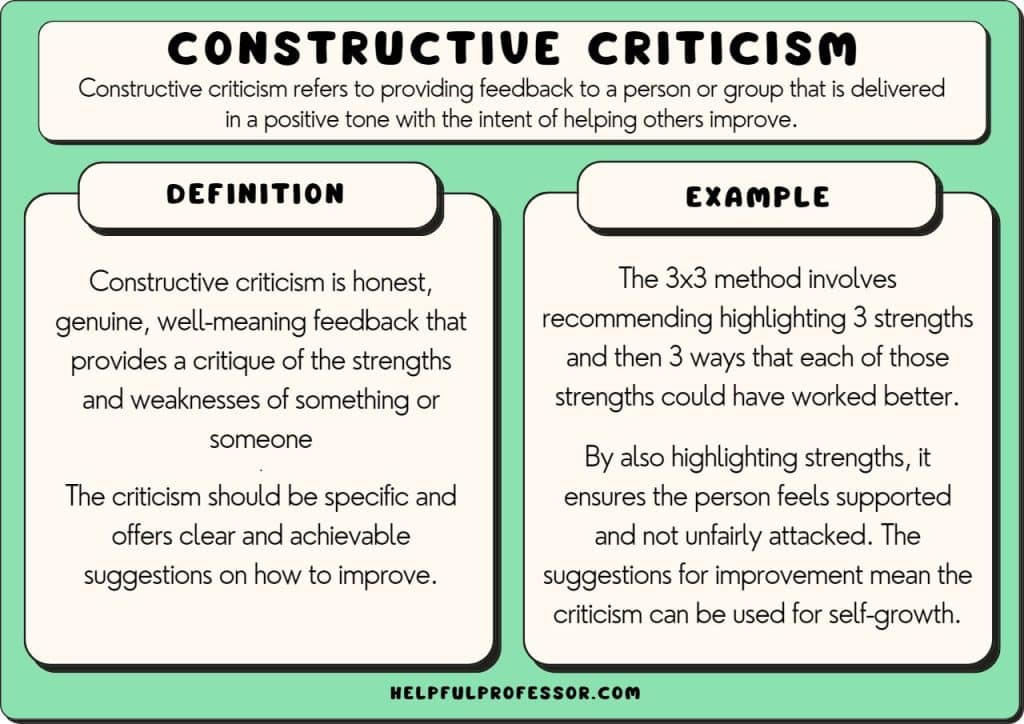 23 Constructive Criticism Examples 2024 