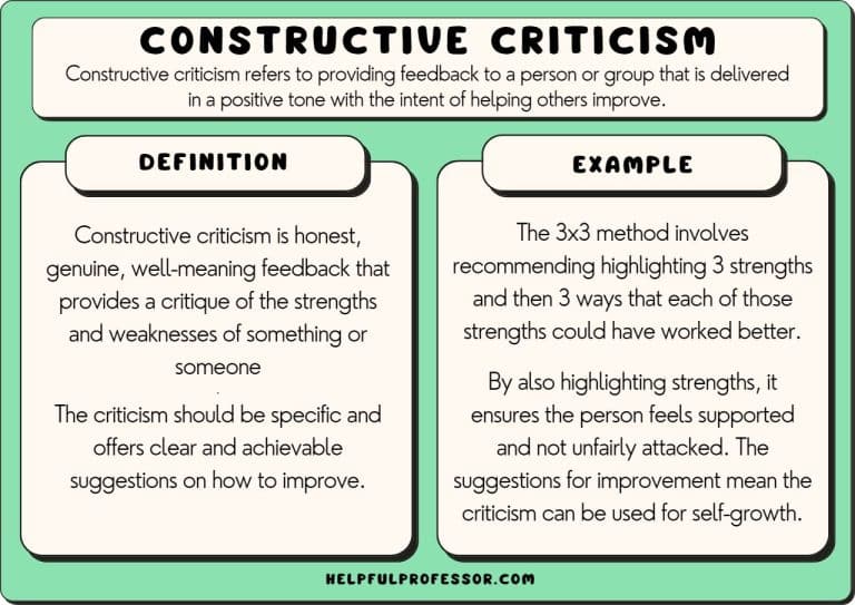 23 Constructive Criticism Examples 2023 