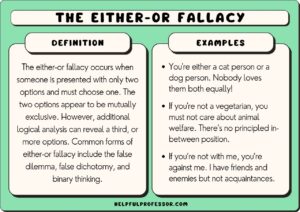 21 Either-Or Fallacy Examples (2024)