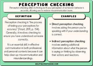 Perception Checking: 15 Examples and Definition (2024)