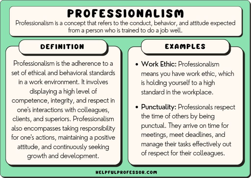 17 Professionalism Examples 2025 