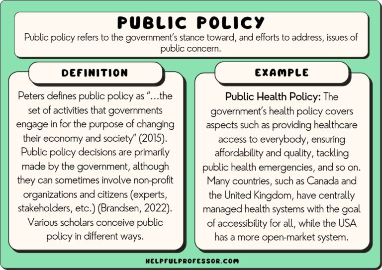 10 Public Policy Examples 2024 