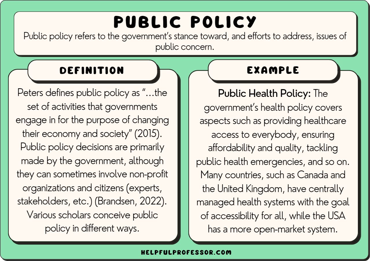 10 Public Policy Examples 2024 