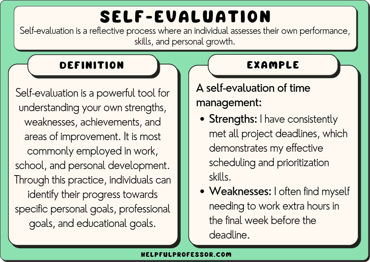 15 Self Evaluation Examples 2024 