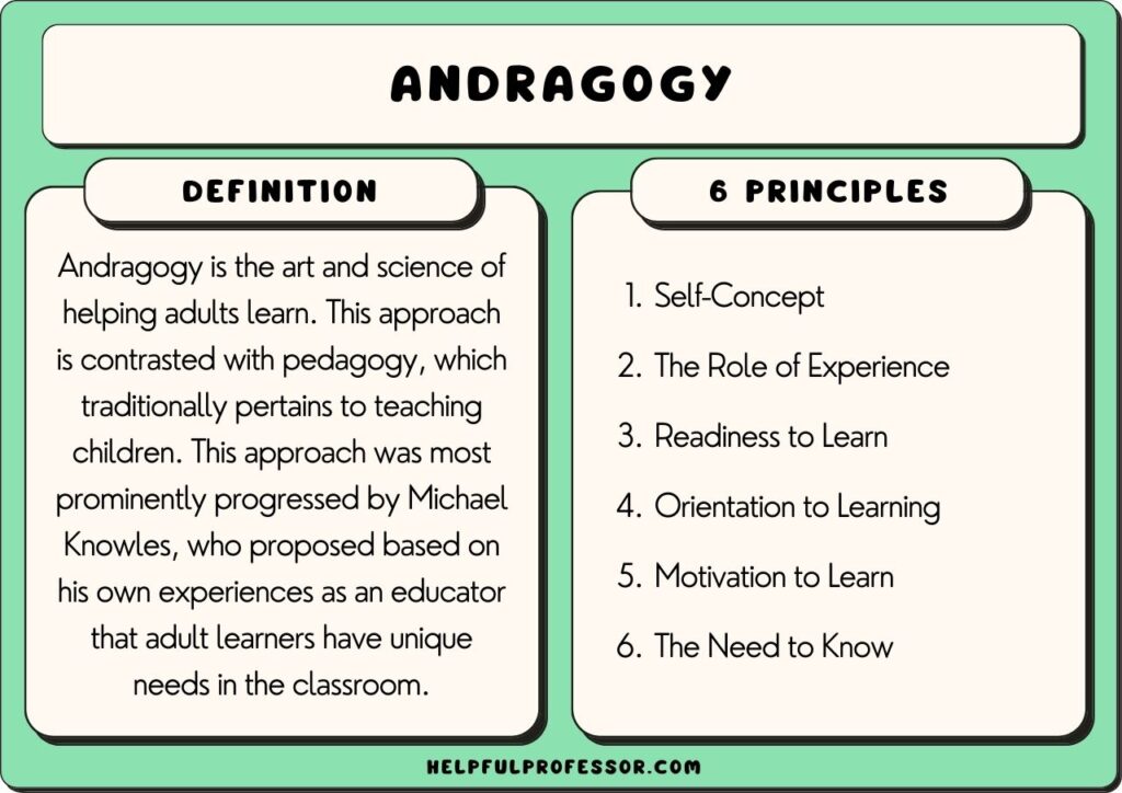 The Six Principles Of Andragogy Malcolm Knowles 