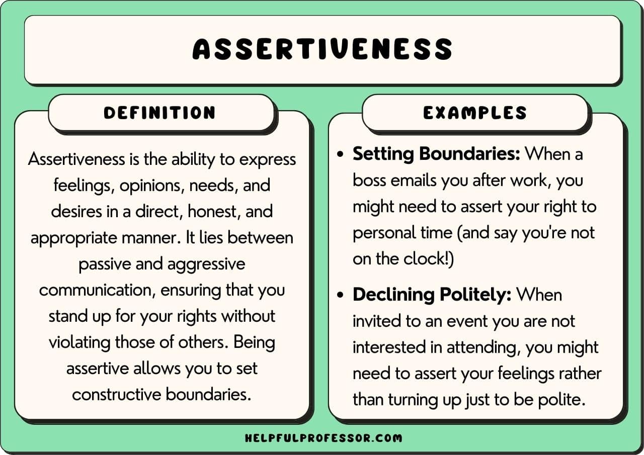 25 Assertiveness Examples 2025 