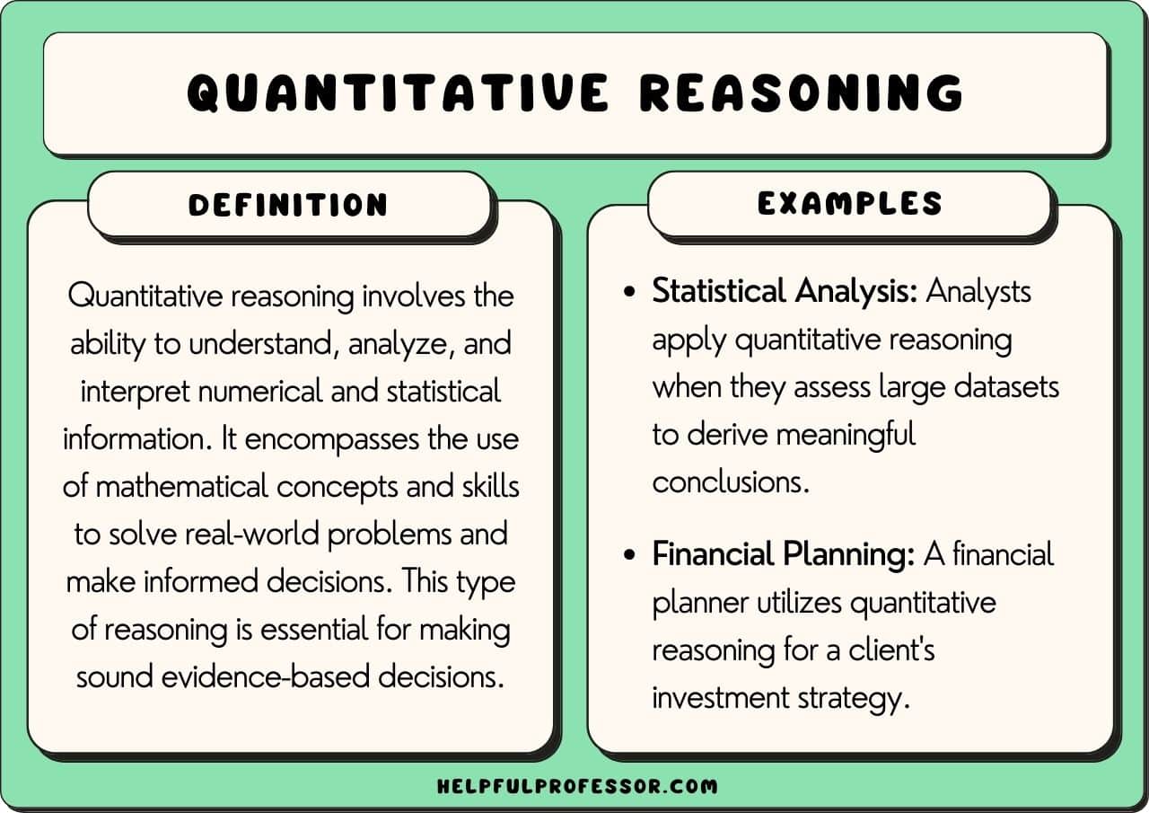 25 Quantitative Reasoning Examples 2025 