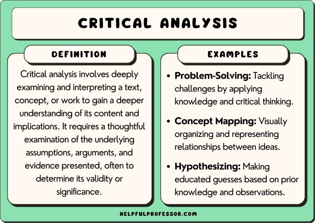 33 Critical Analysis Examples 2023 