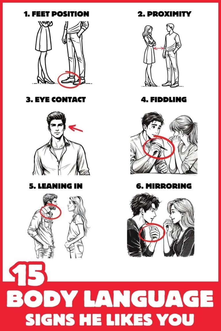 15 Body Language Signs He Likes You (2025)