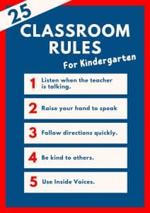 25 Classroom Rules for Kindergarten (2025)