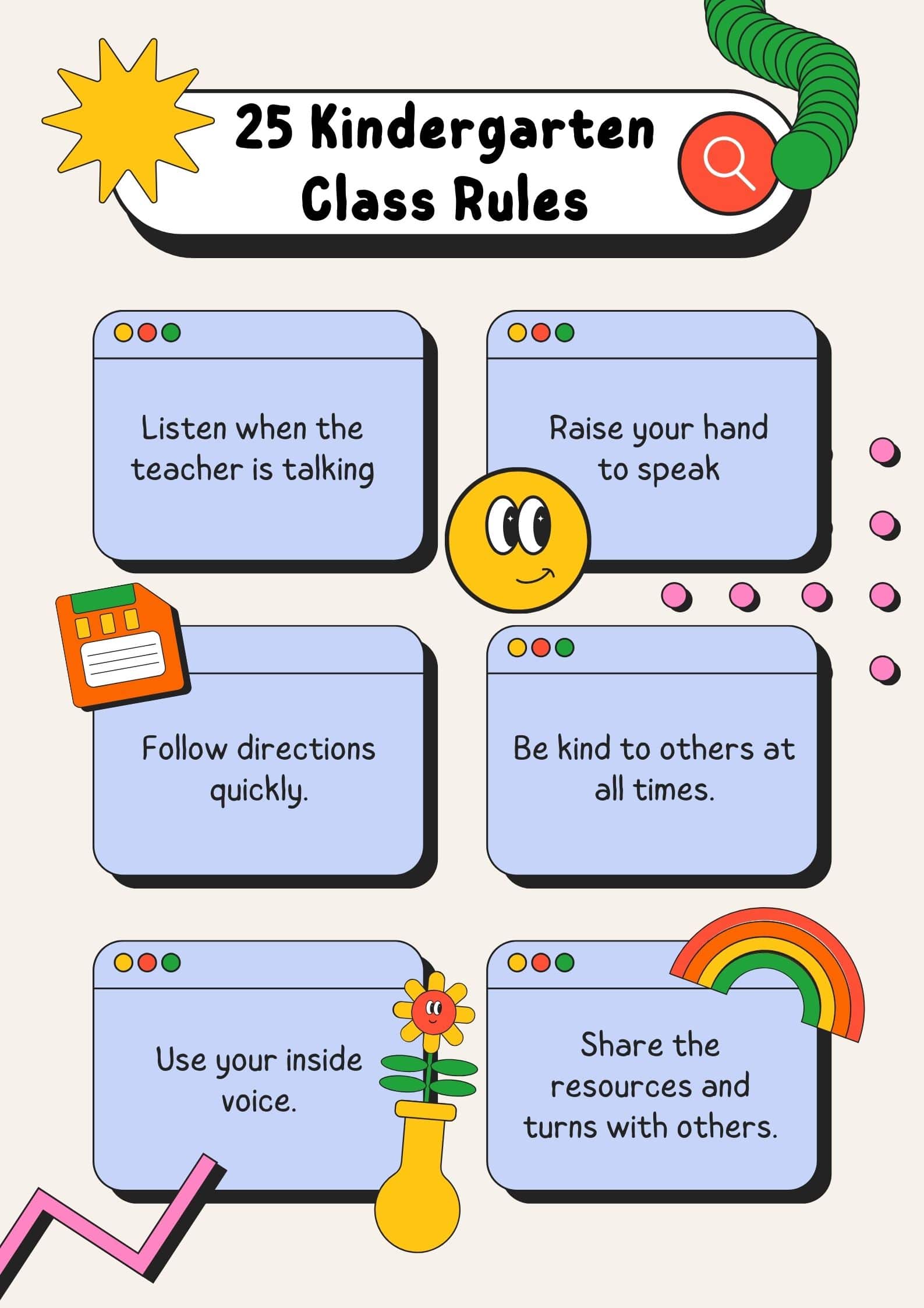 25 Classroom Rules for Kindergarten (2025)
